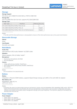 Think pad t14_gen_2_intel_spec | PDF