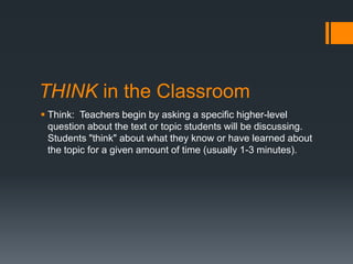 THINK PAIR SHARE PRESENTATION - TPC | PPTX