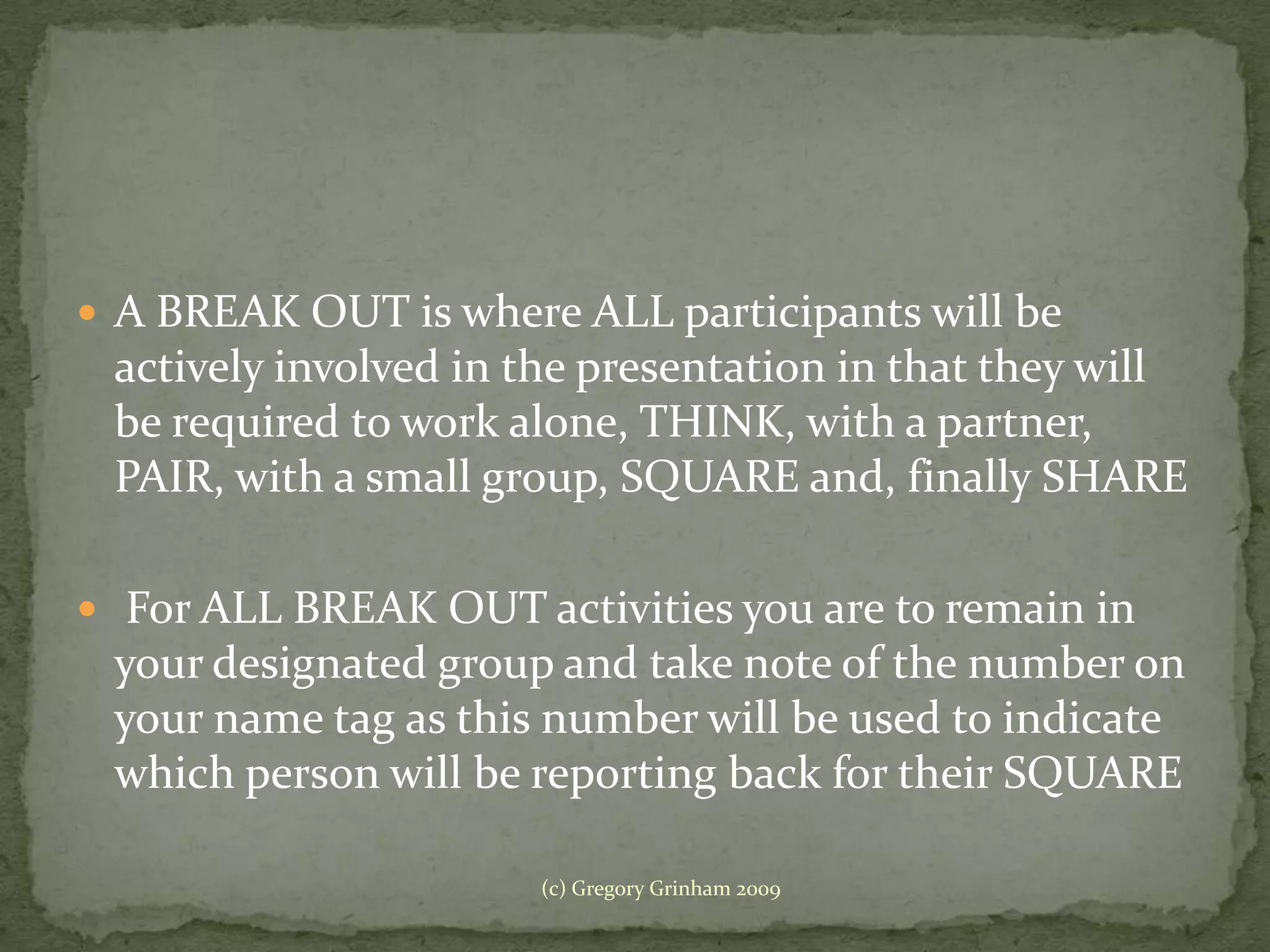 Think Pair Square Share | PPTX