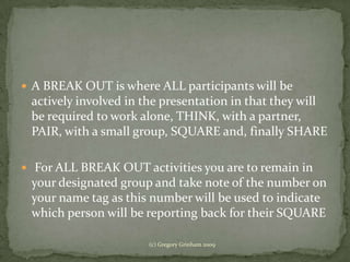 Think Pair Square Share | PPTX