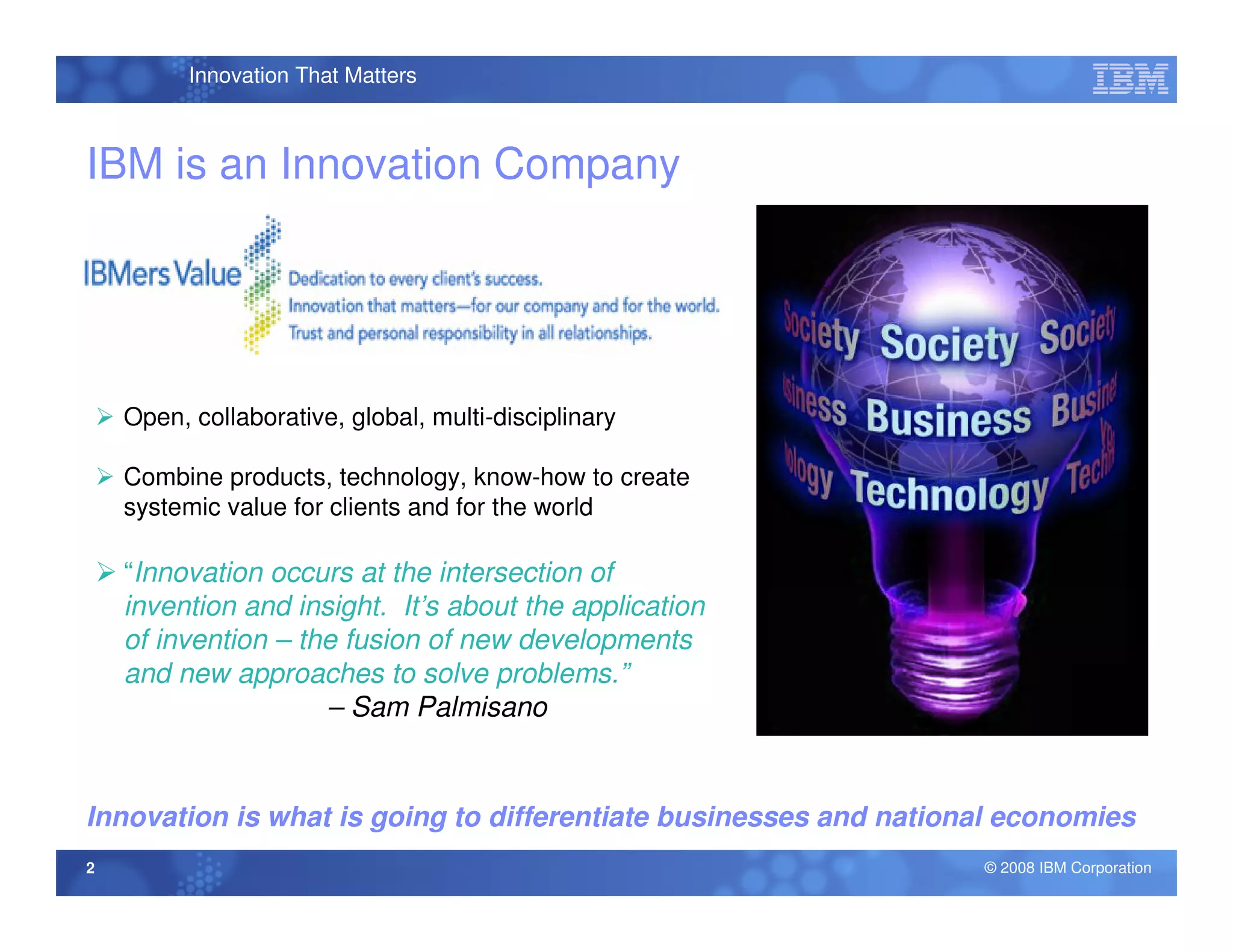 IBM Collaborative Innovation Platform - ThinkPlace | PDF