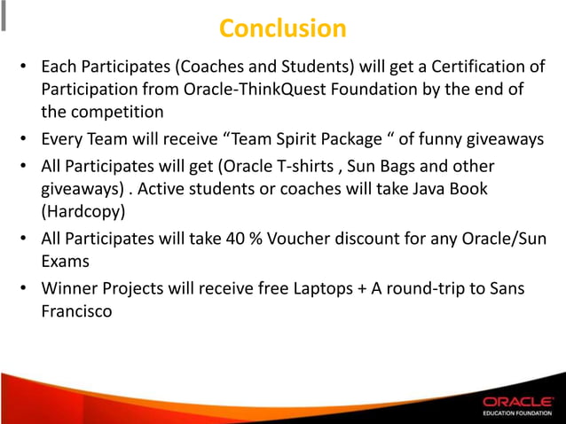 ThinkQuest International Competition | PPT