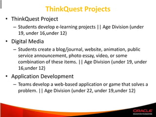 ThinkQuest International Competition | PPTX