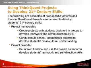 Think Quest Project And 21st Century Learning | PDF