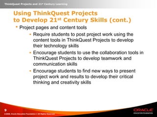 Think Quest Project And 21st Century Learning | PDF