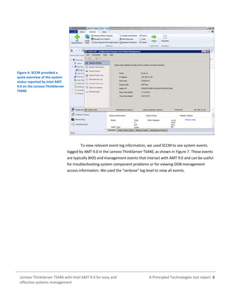 Lenovo ThinkServer TS440 with Intel AMT 9.0 for easy and effective ...