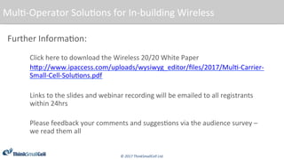 Multi-operator small cell solutions for In-building wireless | PDF
