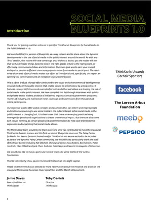 Social Media Blueprint 1.0 Report | PDF