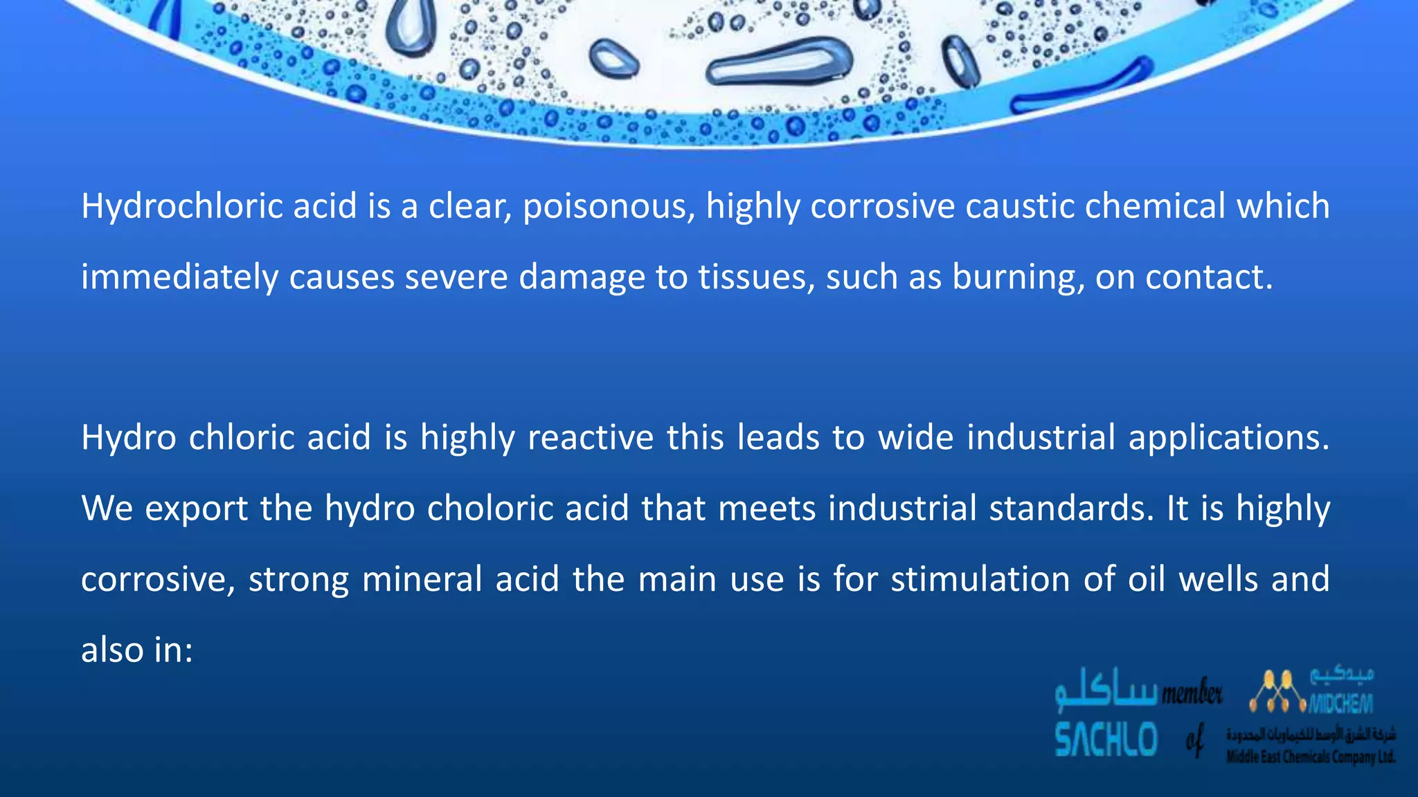 Thinks to know hydrochloric acid | PPTX