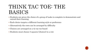 Think tac toe | PPT