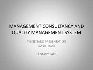 Think tank presentation pmi | PPTX