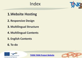 Think Tank Project Website Presentation | PPT