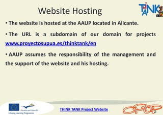 Think Tank Project Website Presentation | PPT
