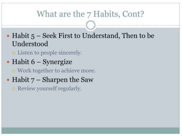 Think win win (seven habit of effective teenagers) | PPT