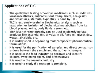 Thin layer Chromatogry, instrumentation, advantage, disadvantage ...