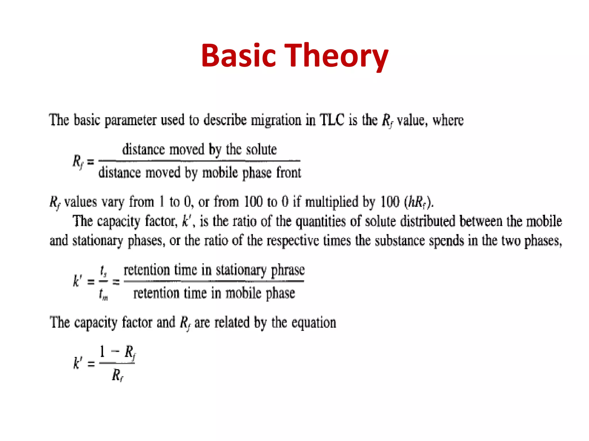 Thin layer chromatography | PPTX