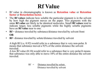 Thin layer chromatography | PPTX
