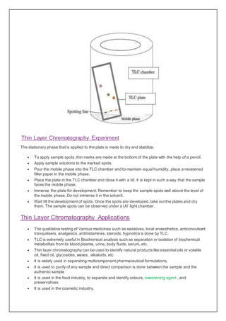 Thin layer chromatography | DOCX
