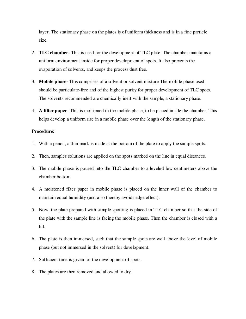 Thin Layer Chromatography thin-layer-chromatography