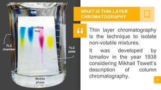 Thin Layer Chromatography | PPTX