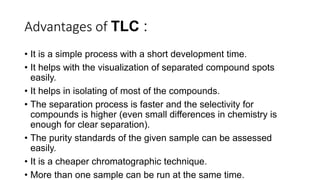 Thin layer chromatography (TLC) By @Sana_Haroon | PPTX