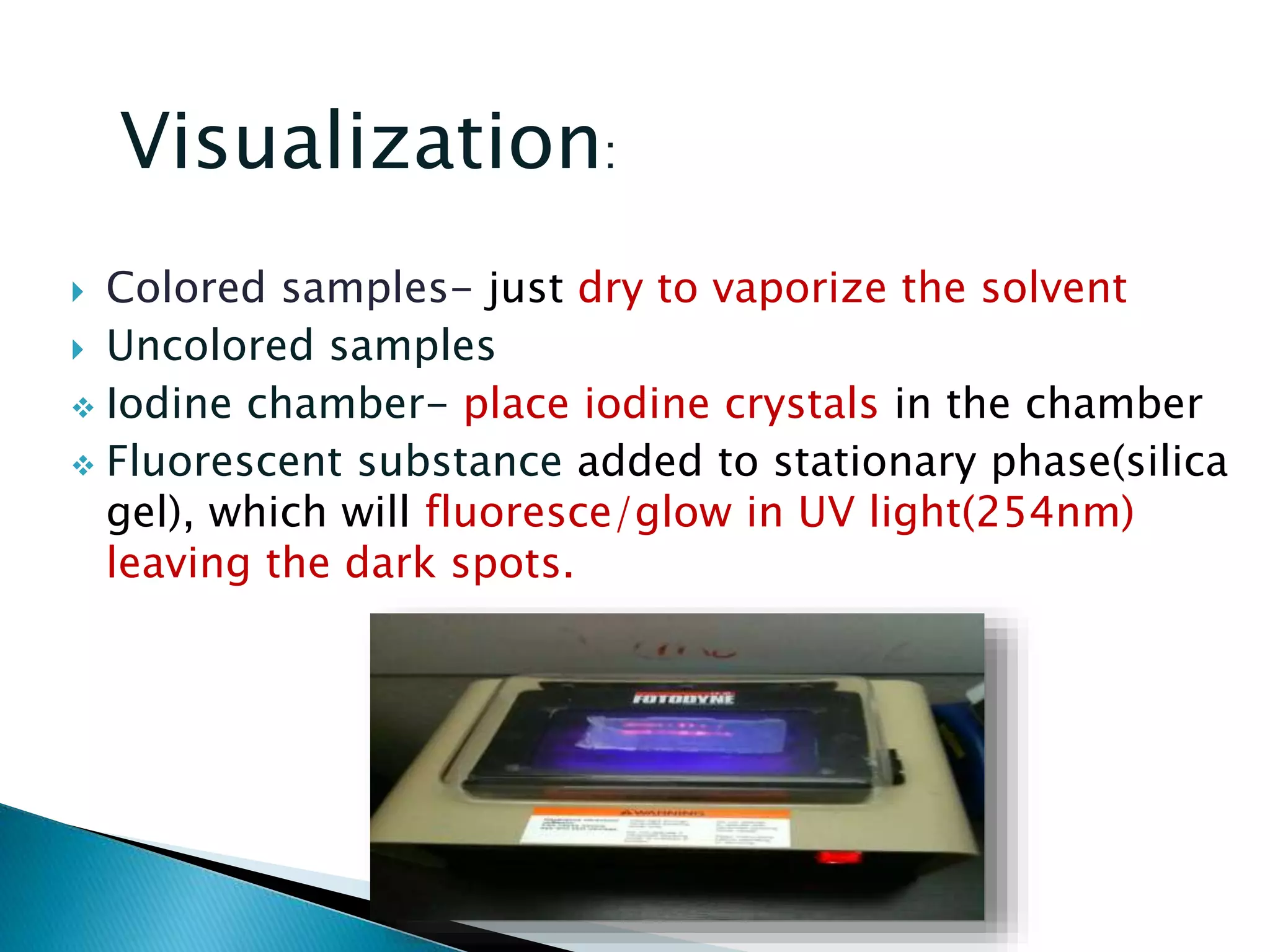 Thin layer chromatography(tlc) | PPTX