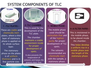 Thin layer chromatography(tlc) | PPTX