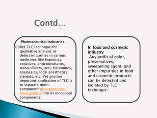 Thin layer chromatography(tlc) | PPTX