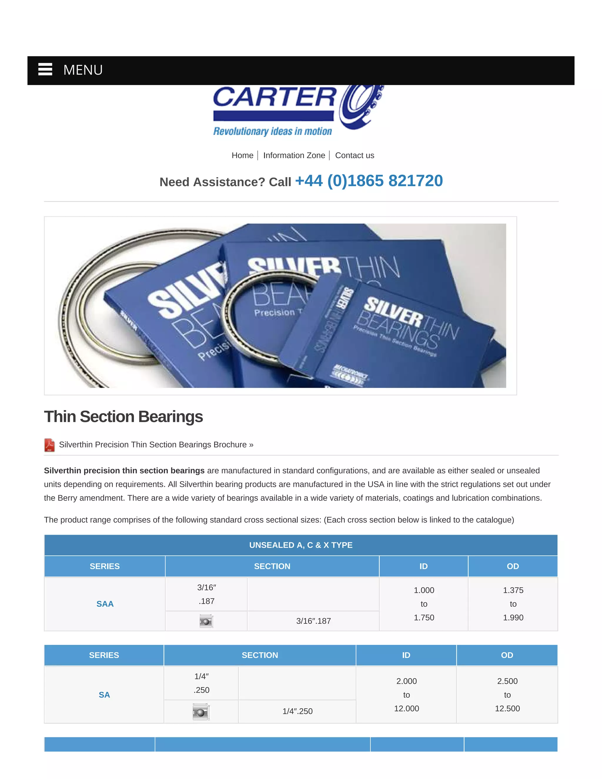 Thin section bearings | PDF