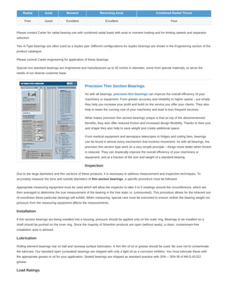 Thin section bearings | PDF