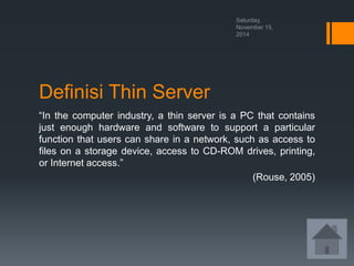 Thin server | PPT