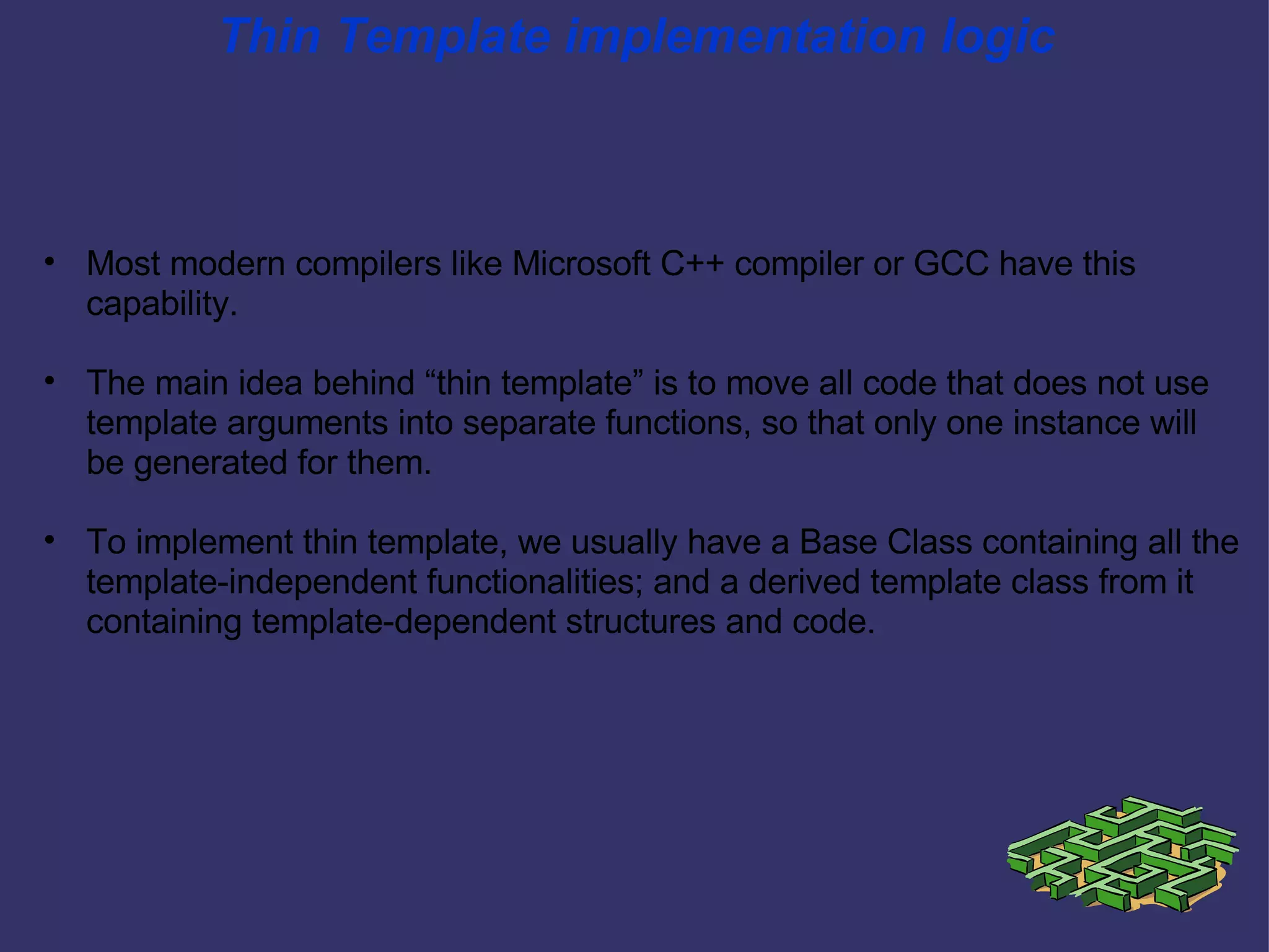 Thin Template Explained | PPT
