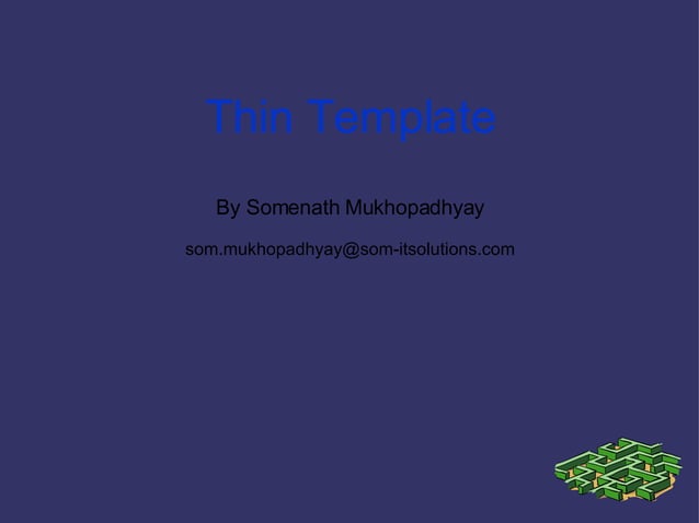 Thin Template Explained Ppt Free Download 