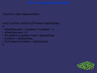 Thin Template Explained | PPT | Programming Languages | Computing
