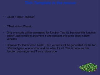 Thin Template Explained | PPT | Programming Languages | Computing