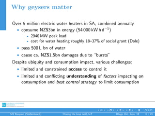 “The Internet of electric water heaters” Assoc Prof MJ (Thinus) Booysen ...