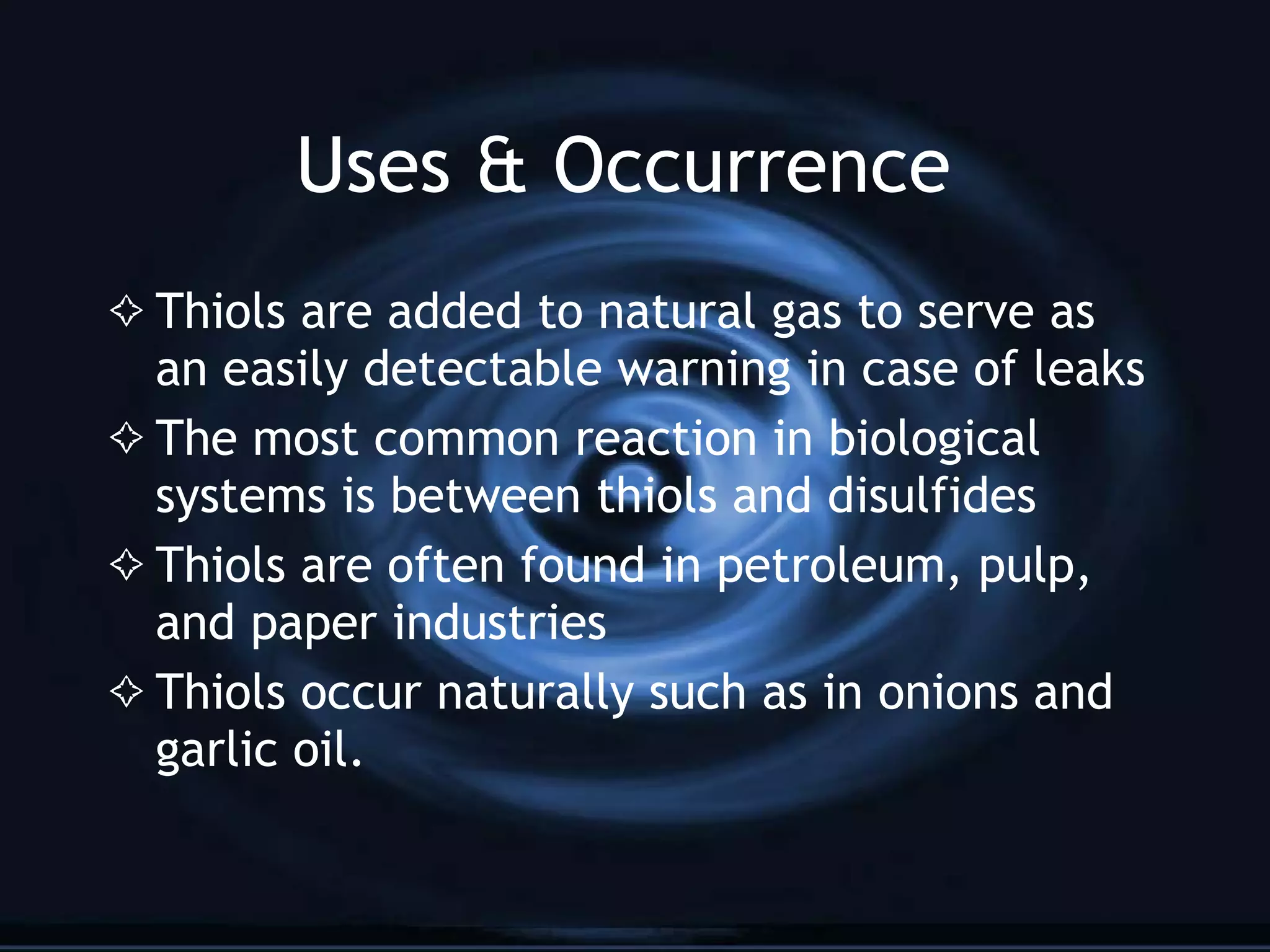 Thiols & sulfides | PPT
