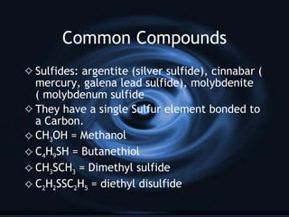 Thiols & sulfides | PPT