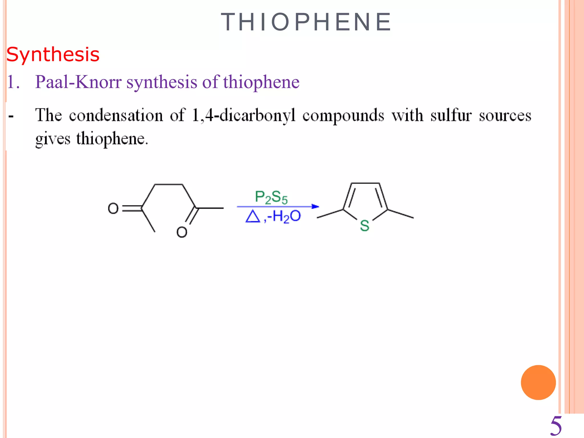 Thiophene ppt 1 | PPTX