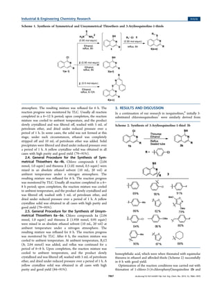 Thiourea mediated regioselective synthesis of symmetrical and ...