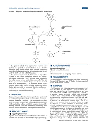 Thiourea mediated regioselective synthesis of symmetrical and ...