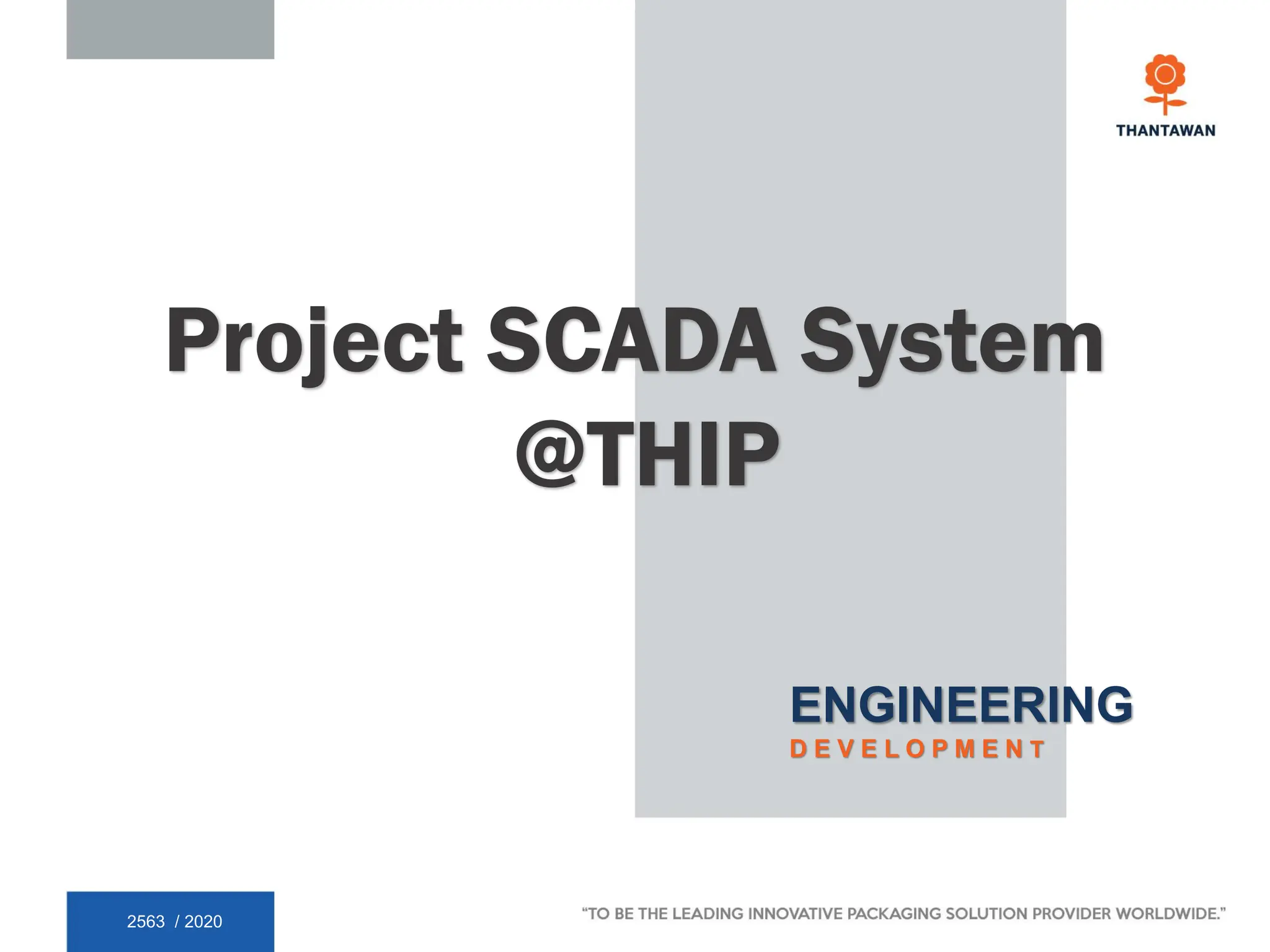 Thip-Scada system For Supplier to making proposal | PDF