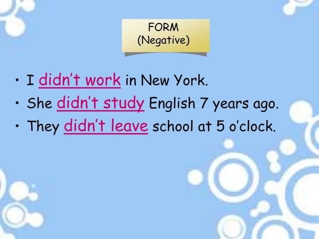 Here is a Powerpoint Presentation about the Simple Past Tense | PPT