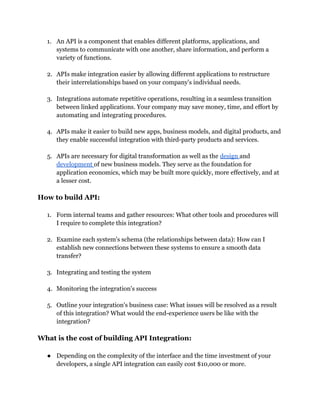 Third party api integration | PDF