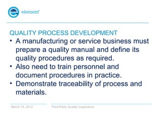 Third Party Quality Inspections | PPT