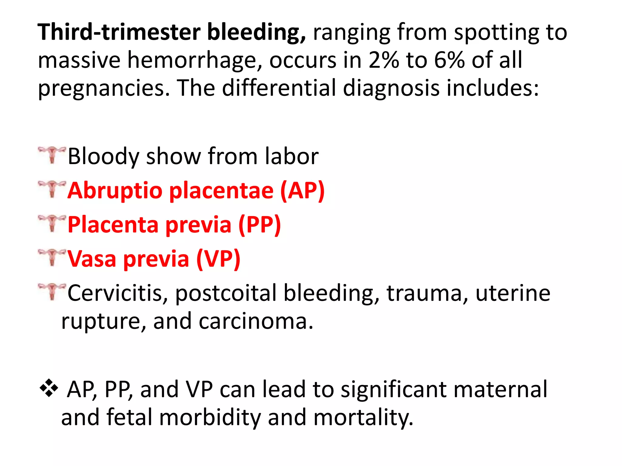 Third trimester bleeding | PPTX