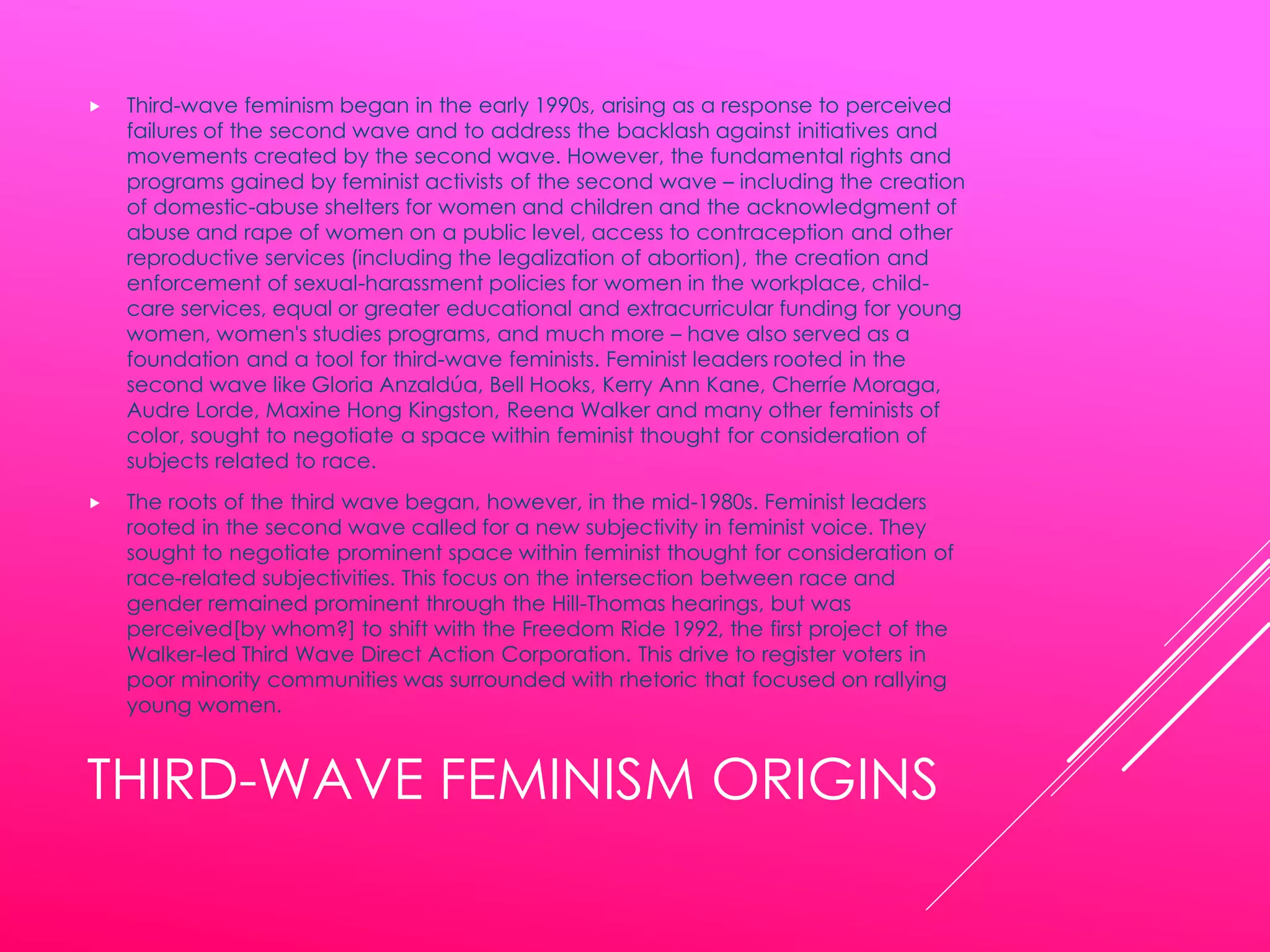Third wave feminism | PPTX