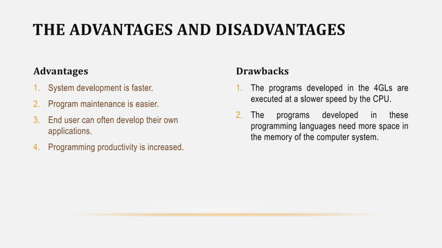 Third and fourth generation programming language | PPTX