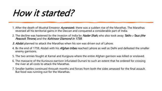 Third Battle of Panipat detailed notes.pptx