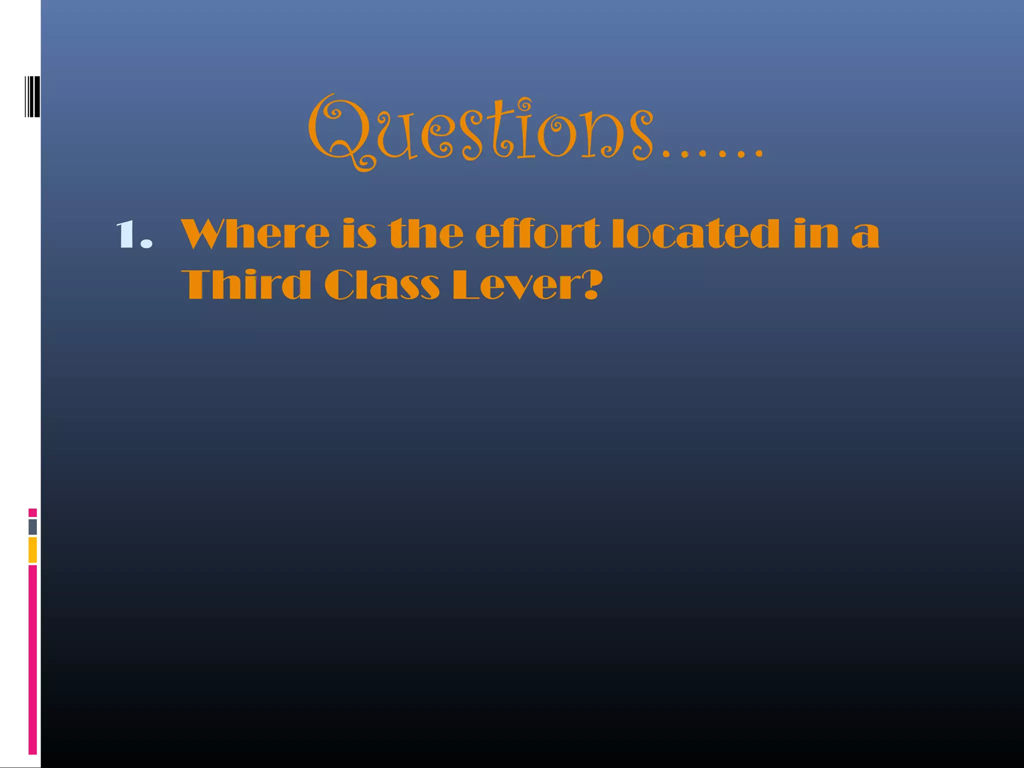 Third class levers | PPT